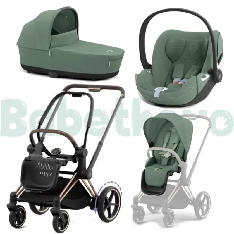 CYBEX 3-set E-PRIAM PLUS Leaf Green/Leaf Green | Bábetkovo